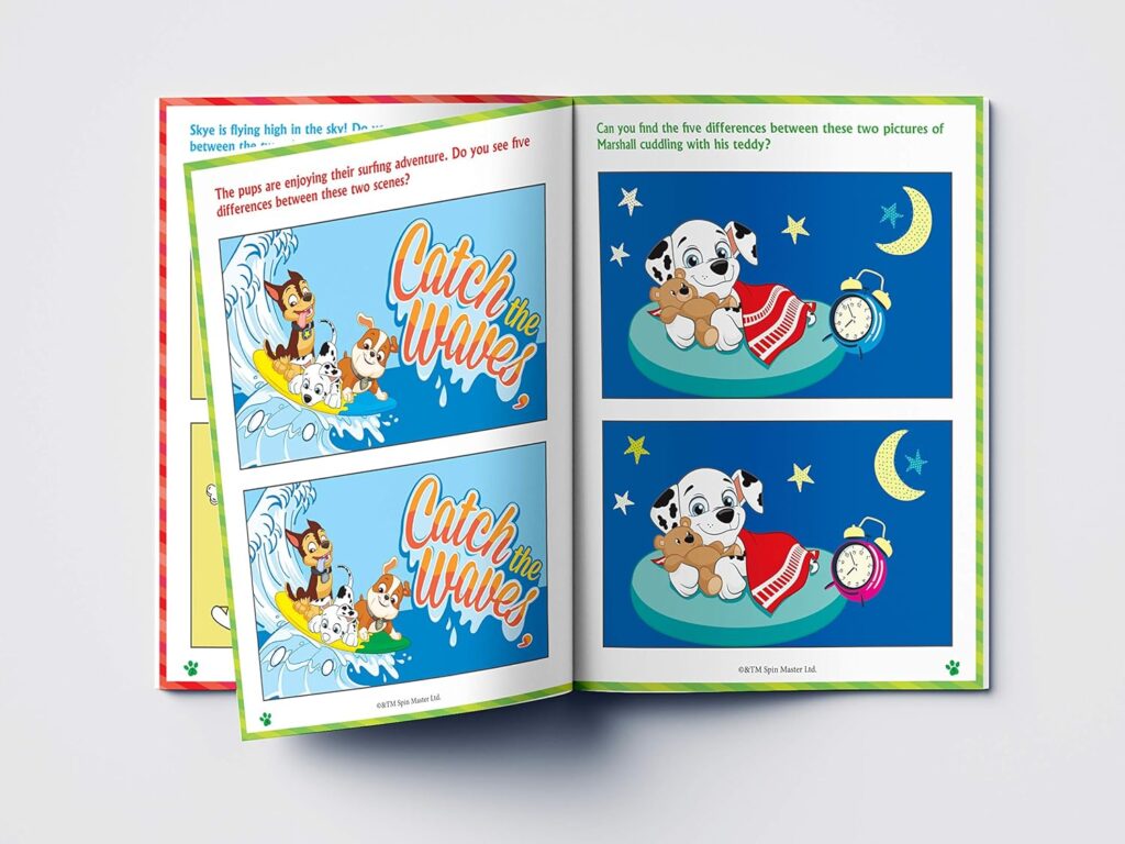 Paw Patrol Ultimate Adventures Spot the difference Activity book ...