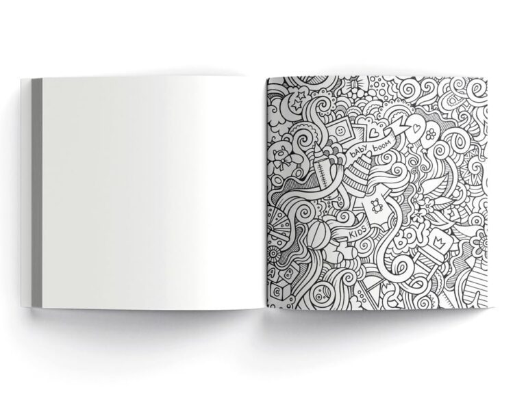 Creative Doodle Coloring Book: Children Coloring Book With Tear Out ...