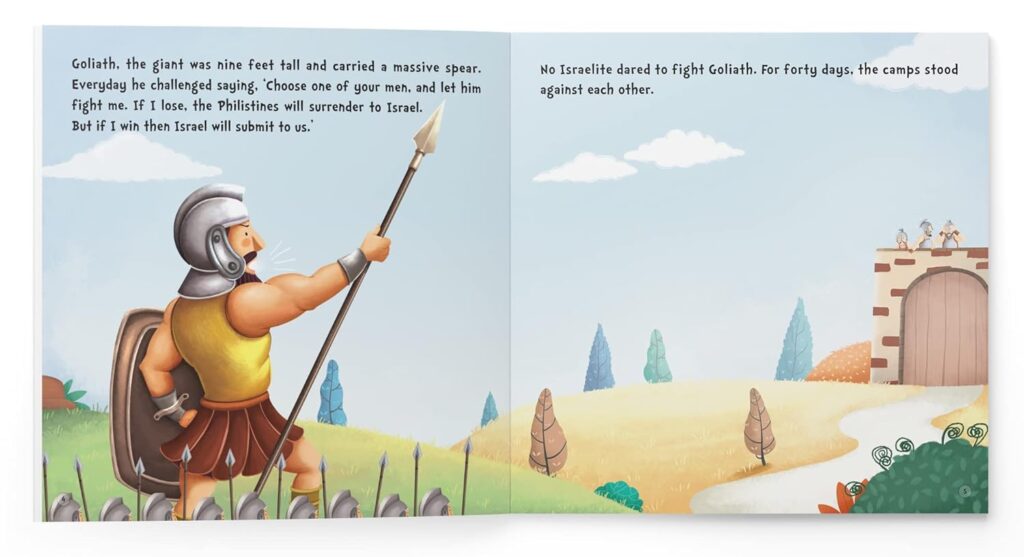 My First Illustrated Bible Story: David and Goliath – 8Letters ...