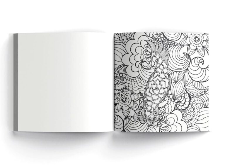 Nature Doodle Coloring Book: Children Coloring Book With Tear Out ...